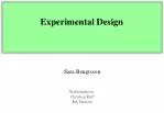 PPT - Experimental Design - Variables PowerPoint Presentation, free ...