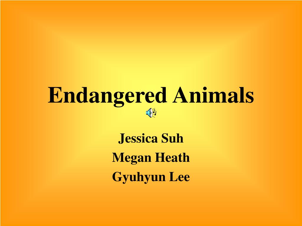 PPT - Endangered Animals PowerPoint Presentation, free download - ID ...