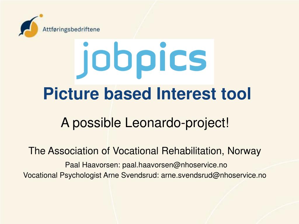 PPT - Picture based Interest tool PowerPoint Presentation, free ...