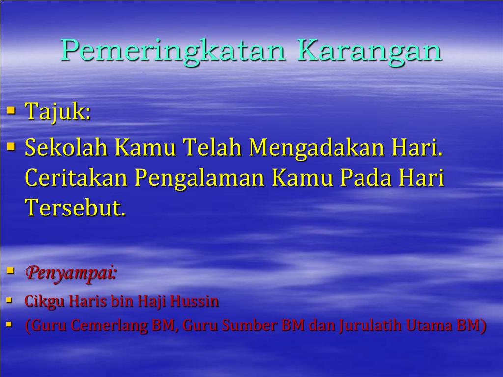 PPT - Pemeringkatan Karangan PowerPoint Presentation, free download ...