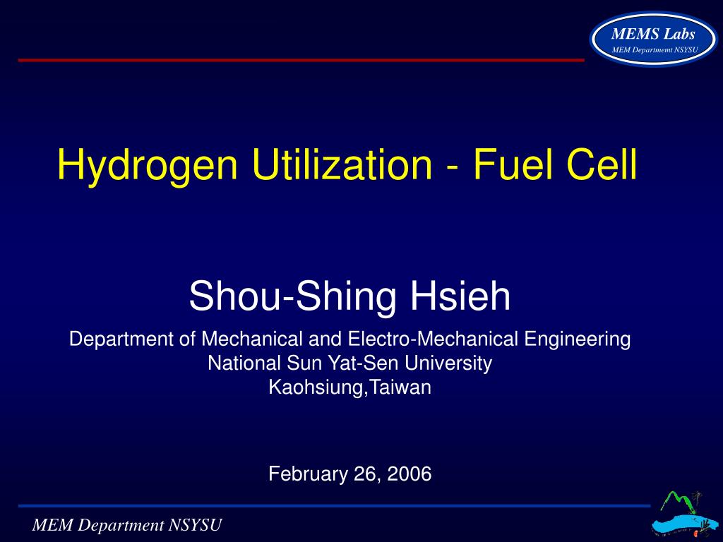 PPT - Hydrogen Utilization - Fuel Cell PowerPoint Presentation, free ...