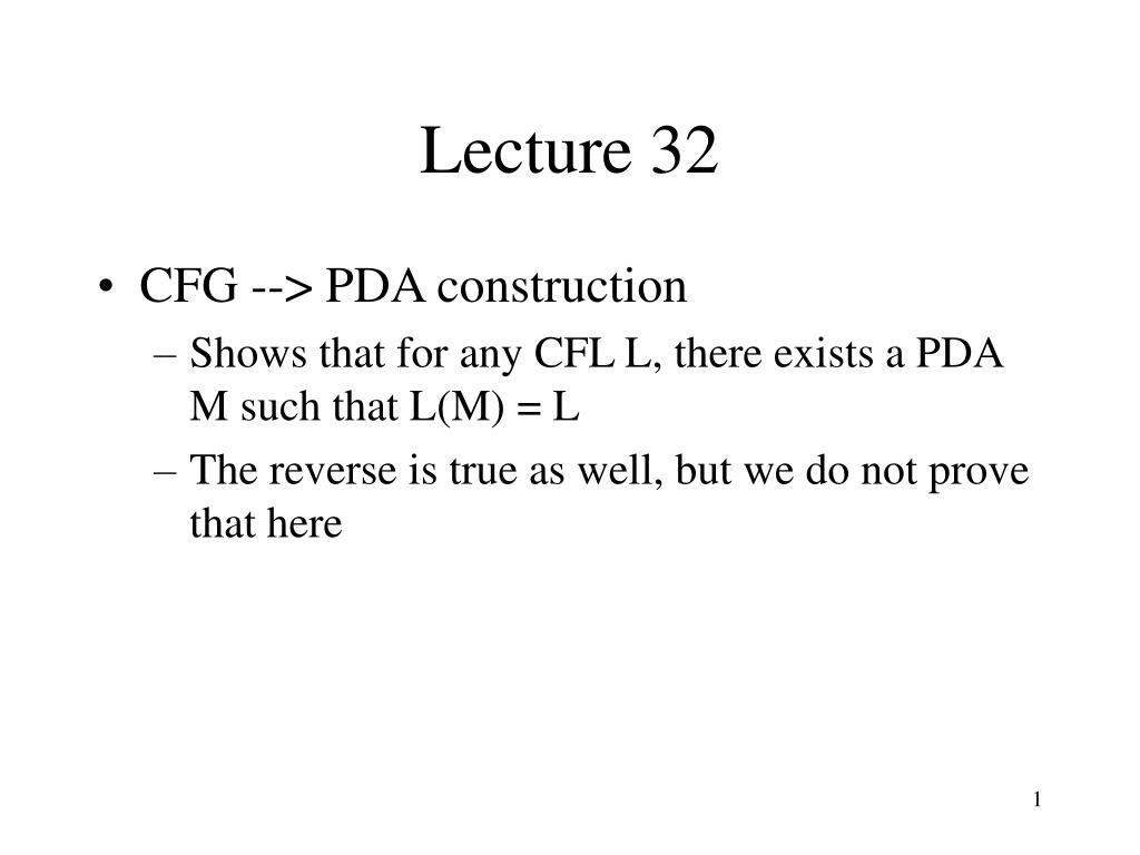 PPT - Lecture 32 PowerPoint Presentation, free download - ID:4561088
