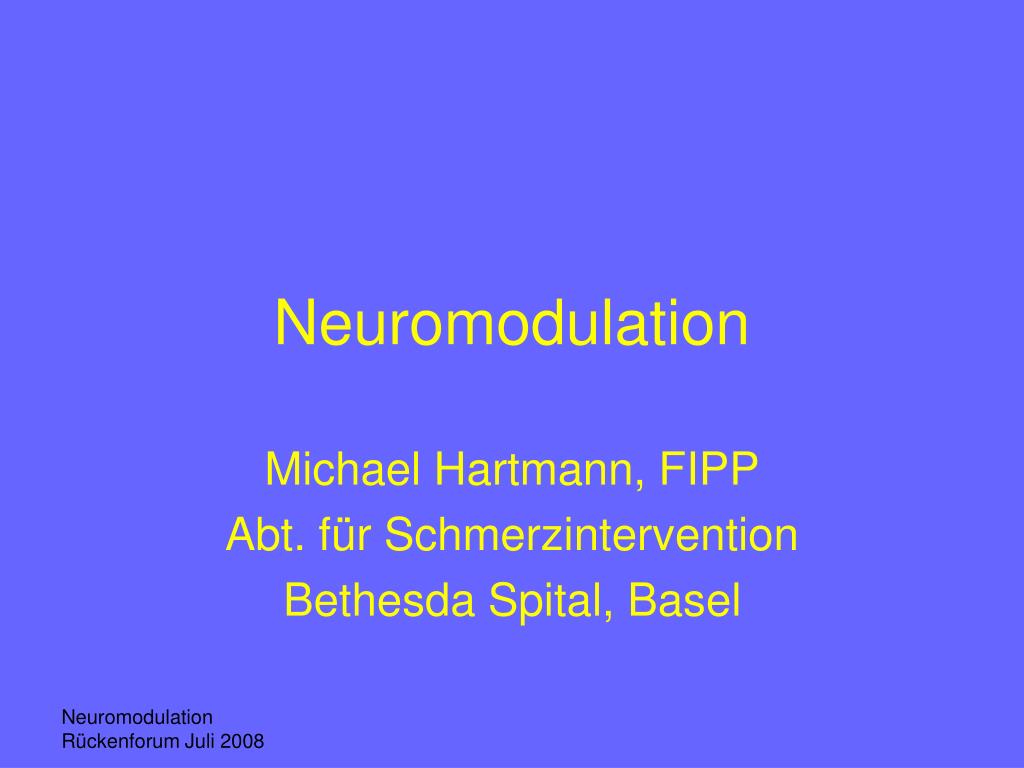 PPT - Neuromodulation PowerPoint Presentation, free download - ID:4564372