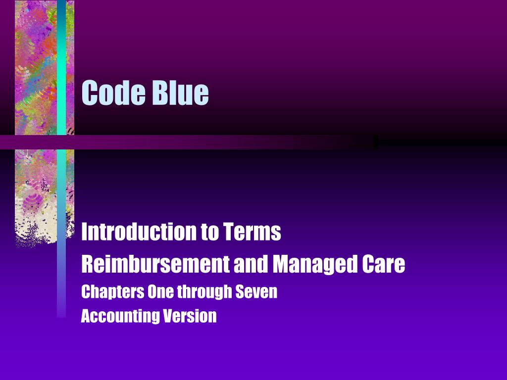 PPT - Code Blue PowerPoint Presentation, free download - ID:4564995