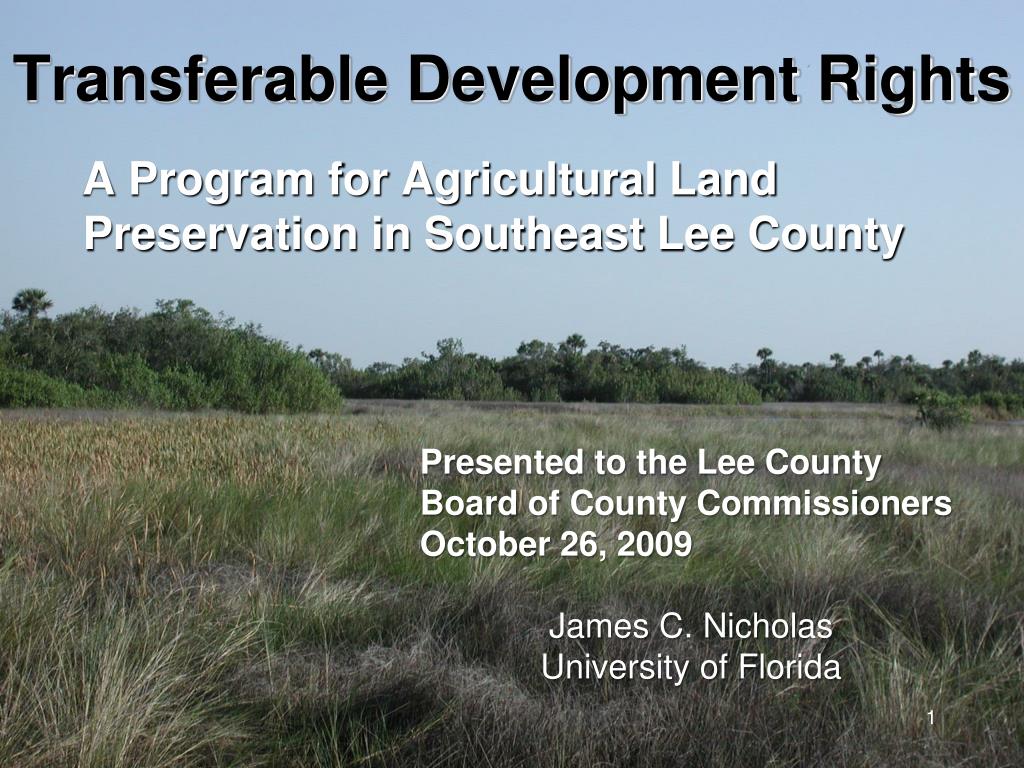PPT - Transferable Development Rights PowerPoint Presentation, free ...