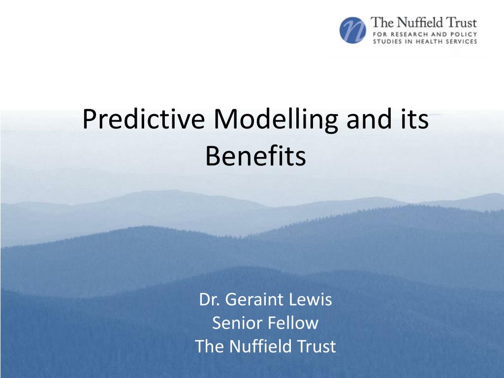 PPT - Predictive Modelling and its Benefits PowerPoint Presentation ...