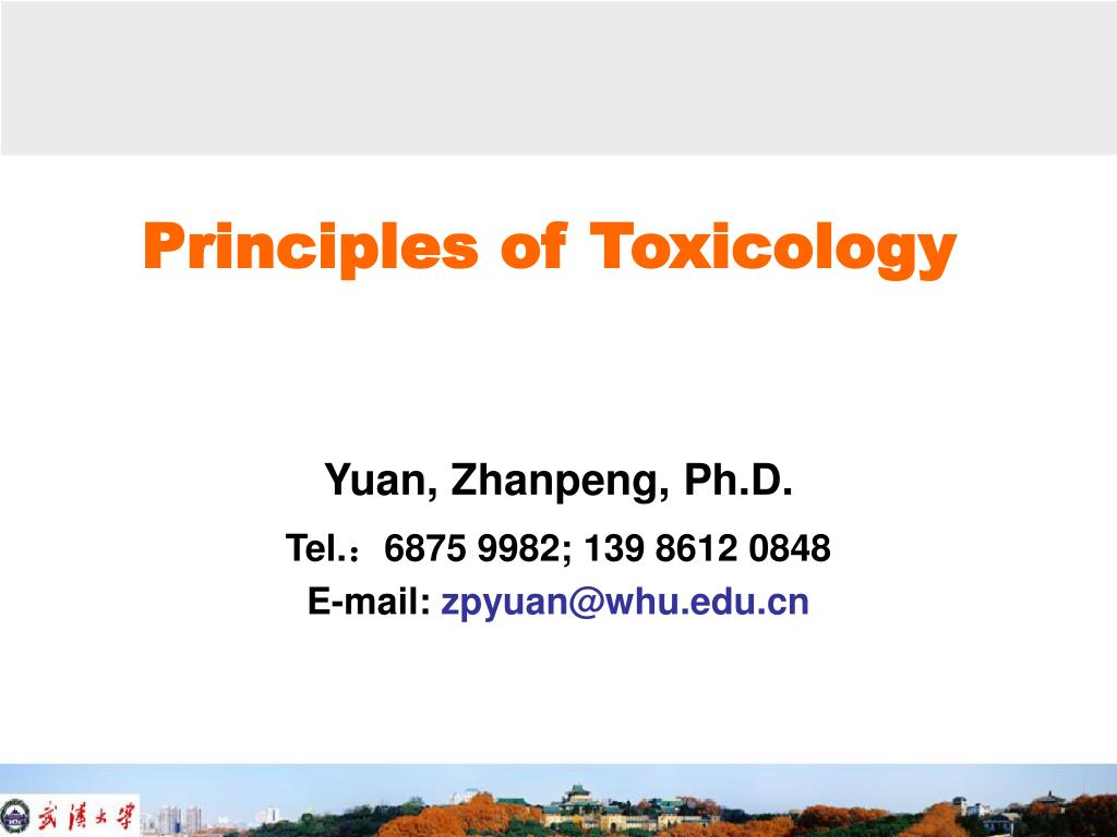 PPT - Principles of Toxicology PowerPoint Presentation, free download ...