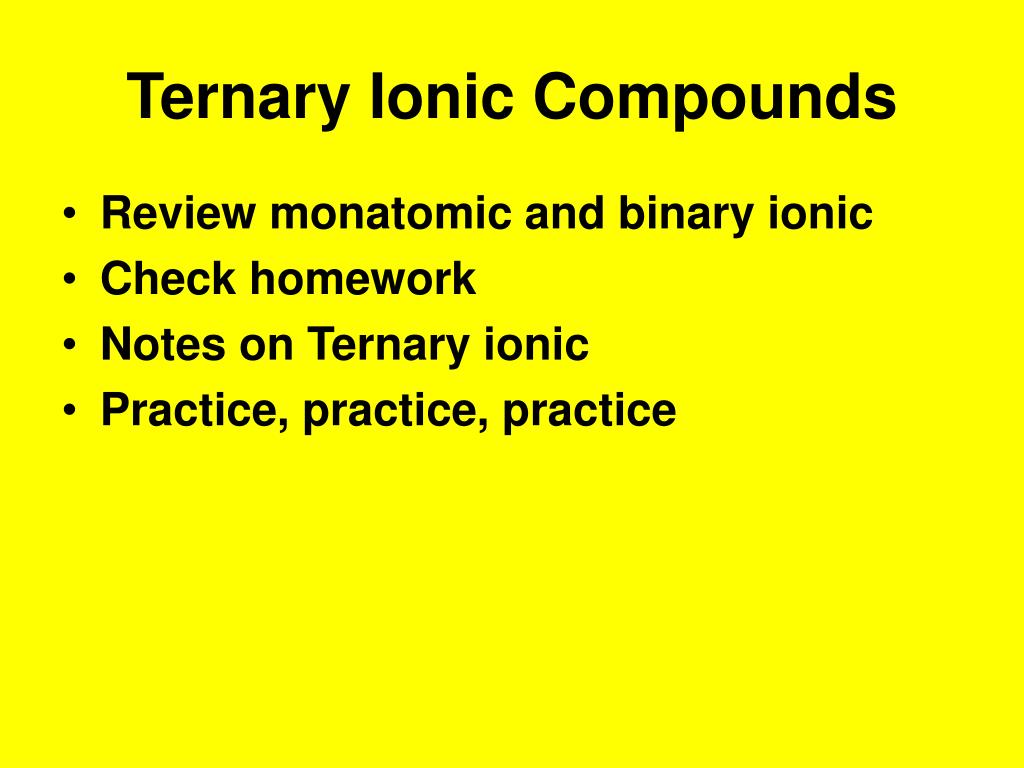 PPT - Ternary Ionic Compounds PowerPoint Presentation, free download ...