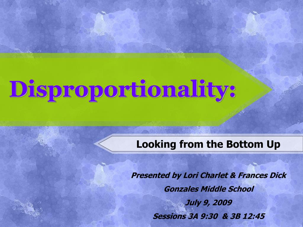 PPT - Disproportionality: PowerPoint Presentation, free download - ID ...