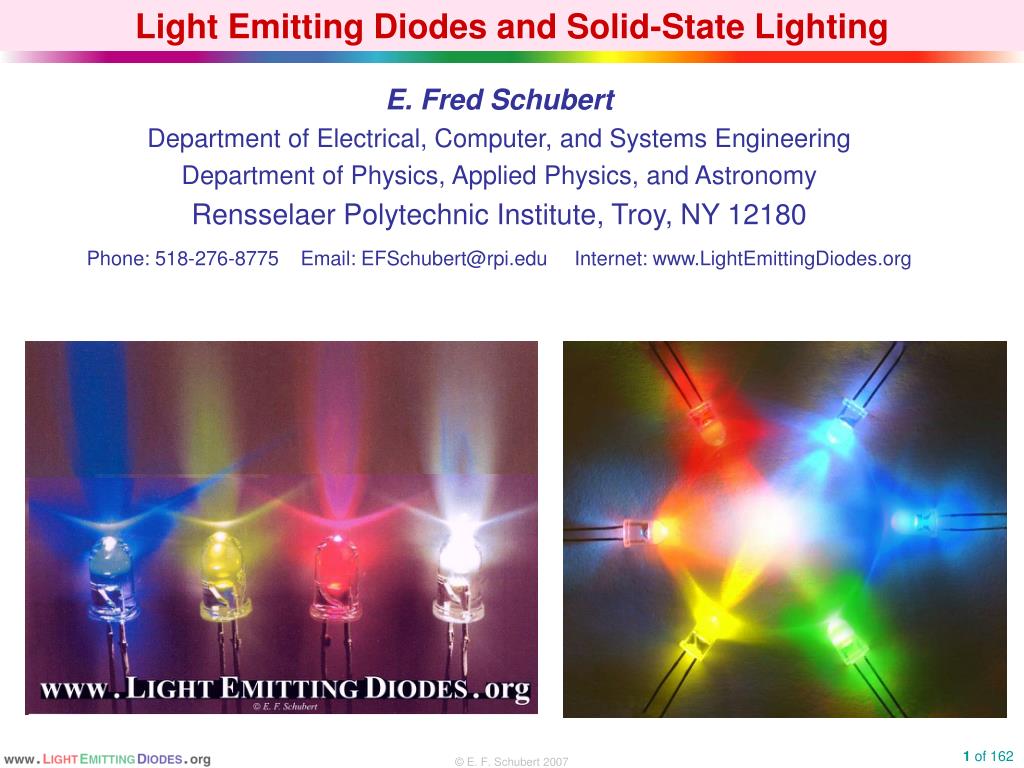 PPT - Light Emitting Diodes and Solid-State Lighting PowerPoint ...