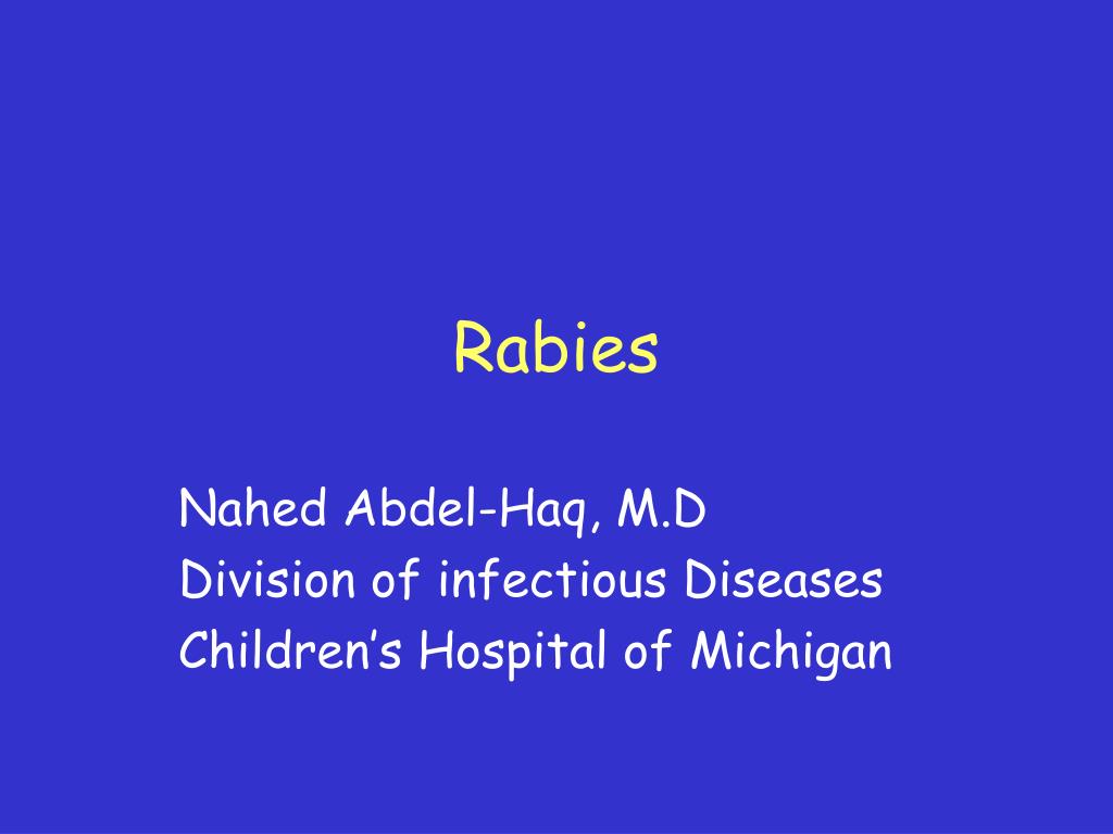 PPT - Rabies PowerPoint Presentation, free download - ID:4568441