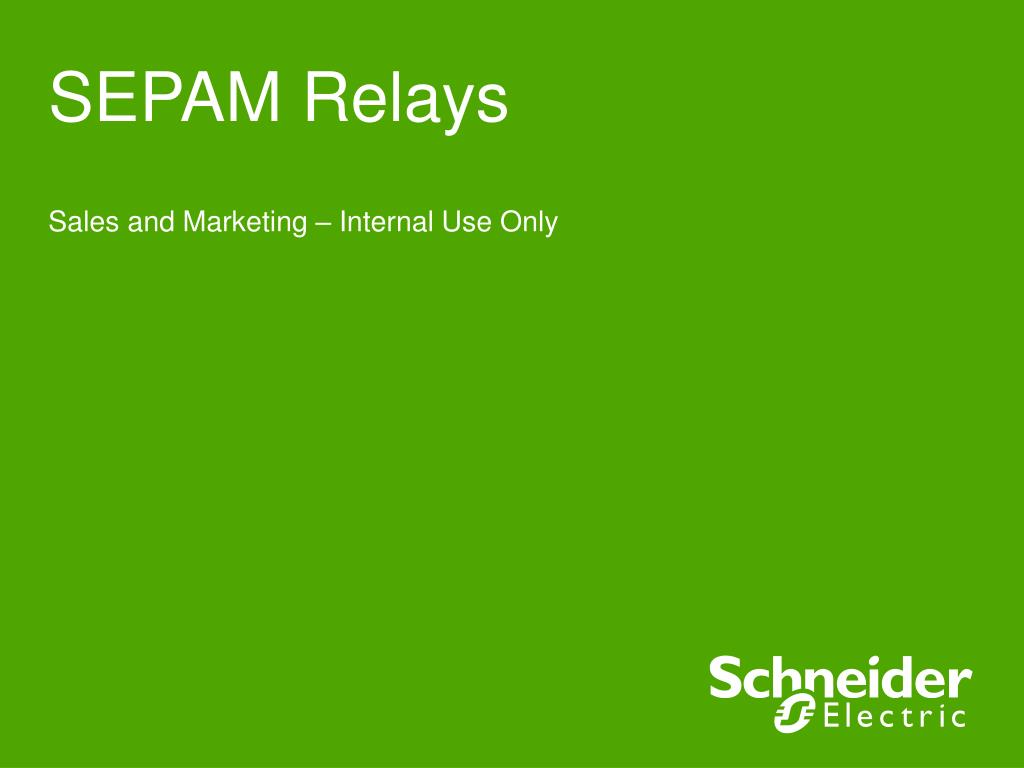 PPT - SEPAM Relays PowerPoint Presentation, free download - ID:4569441