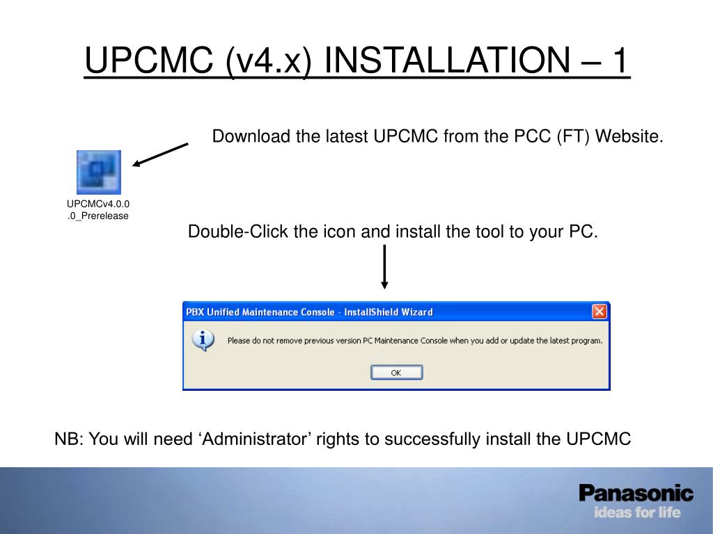 PPT - UPCMC (v4.x) INSTALLATION – 1 PowerPoint Presentation, free ...