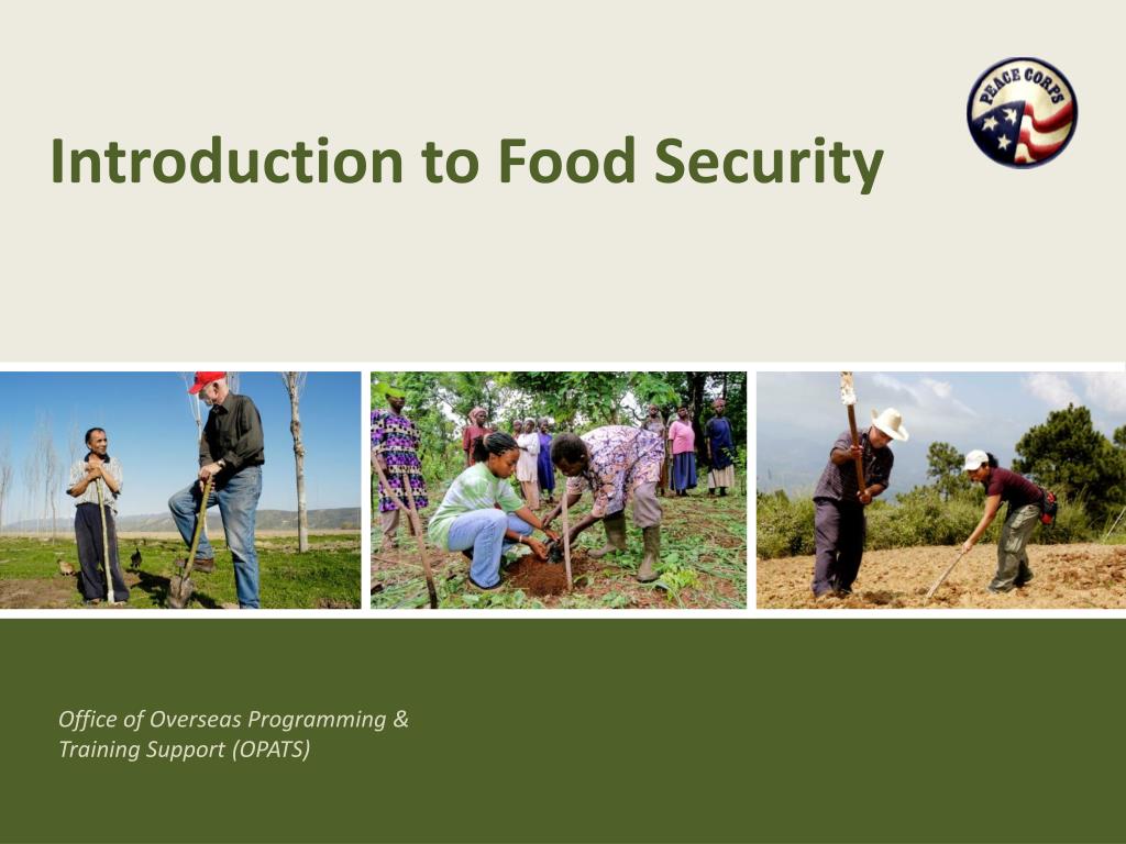 PPT - Introduction to Food Security PowerPoint Presentation, free ...