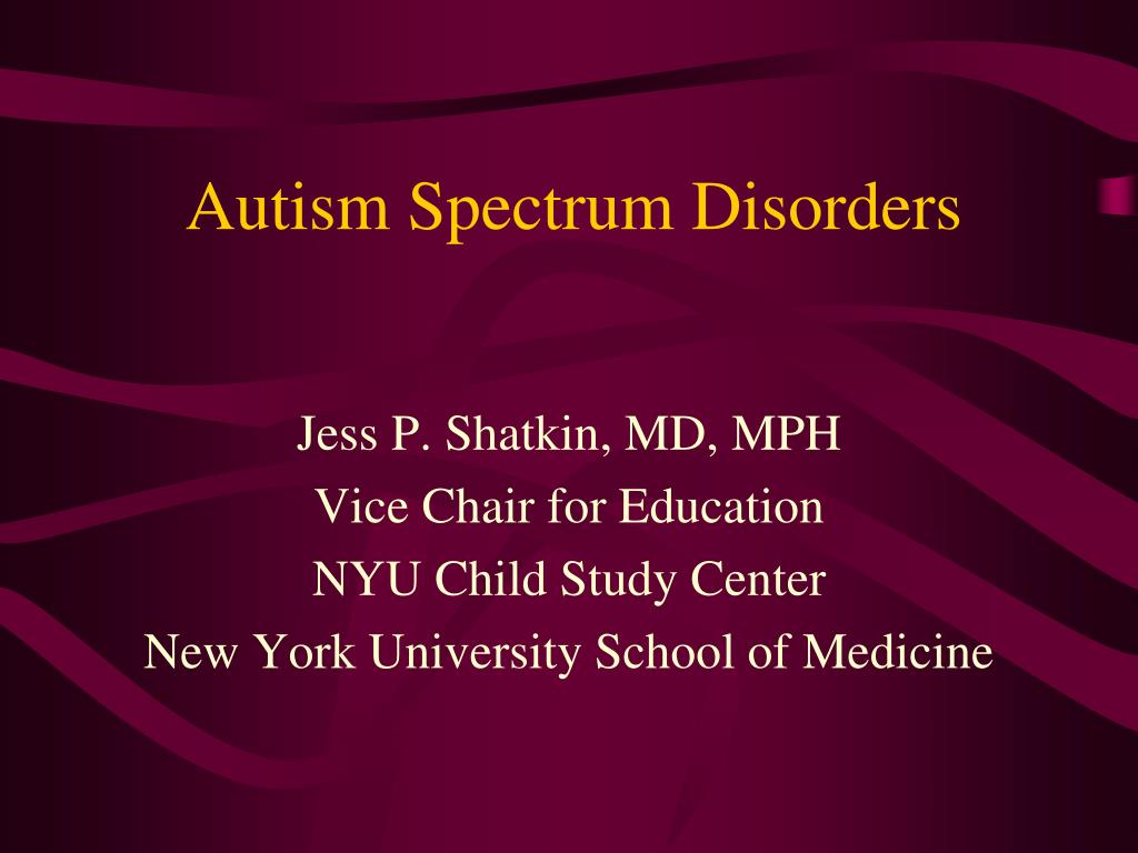 PPT - Autism Spectrum Disorders PowerPoint Presentation, free download ...