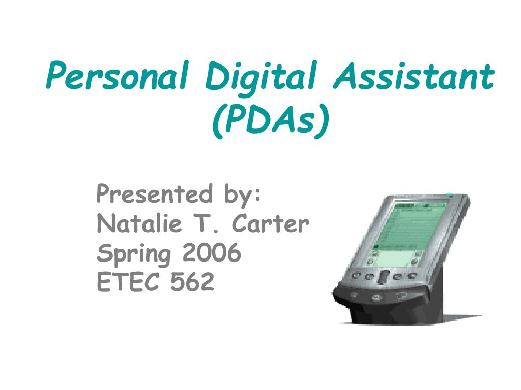 PPT - Personal Digital Assistant (PDAs) PowerPoint Presentation, free ...