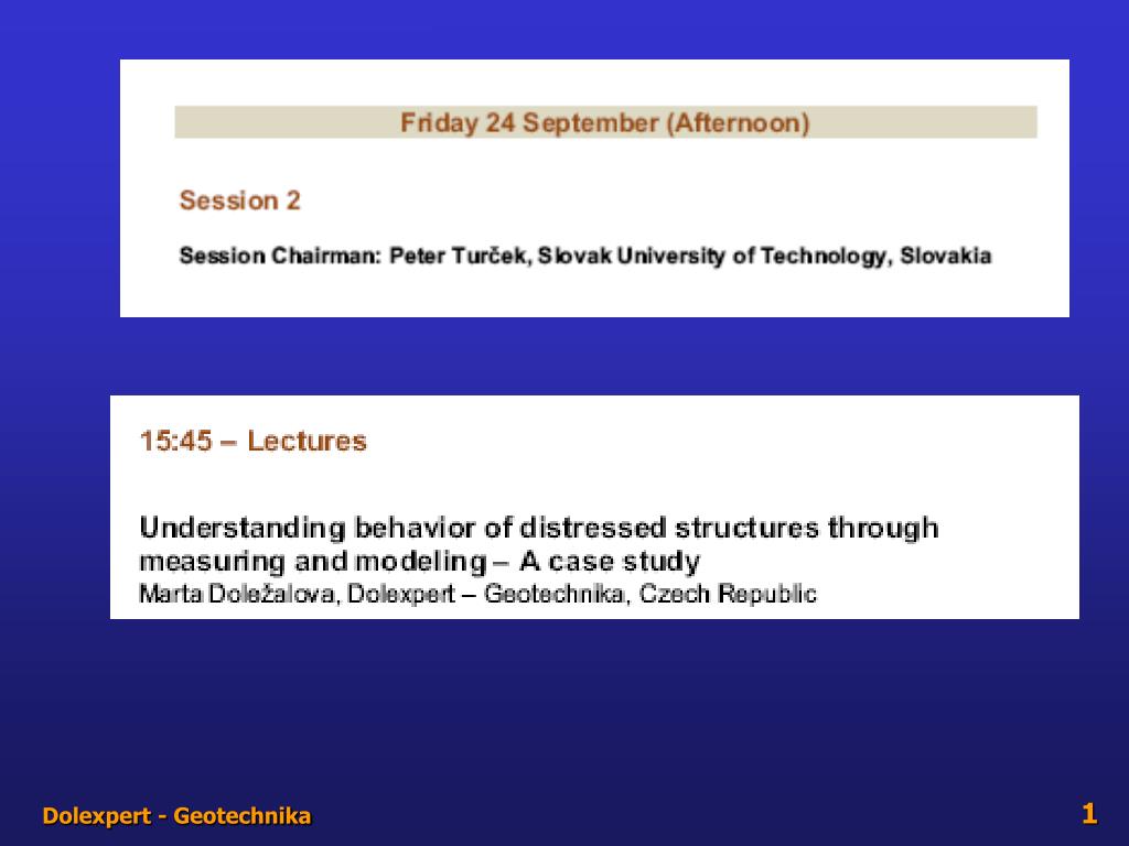 PPT - Workshop of the TC302 - Forensic Geotechnical Engineering ...