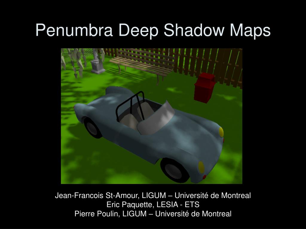 PPT - Penumbra Deep Shadow Maps PowerPoint Presentation, free download ...
