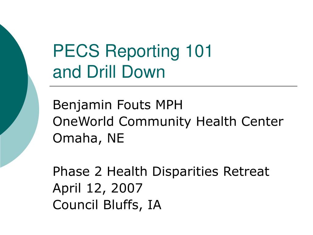 PPT - PECS Reporting 101 and Drill Down PowerPoint Presentation, free ...