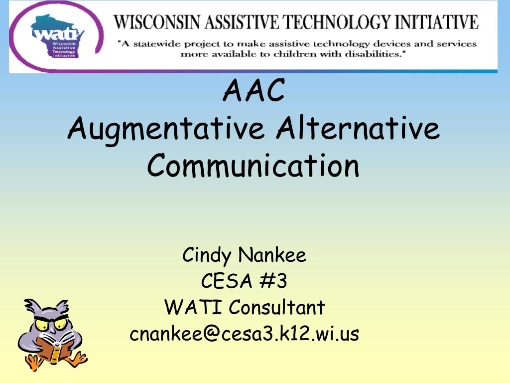 PPT - AAC Augmentative Alternative Communication PowerPoint ...