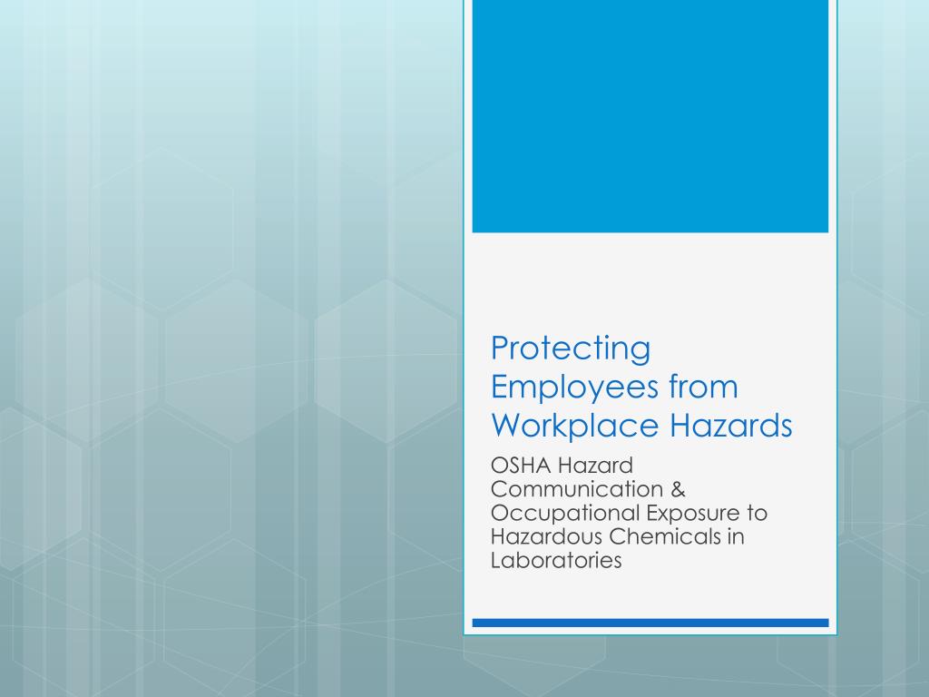 PPT - Protecting Employees from Workplace Hazards PowerPoint ...