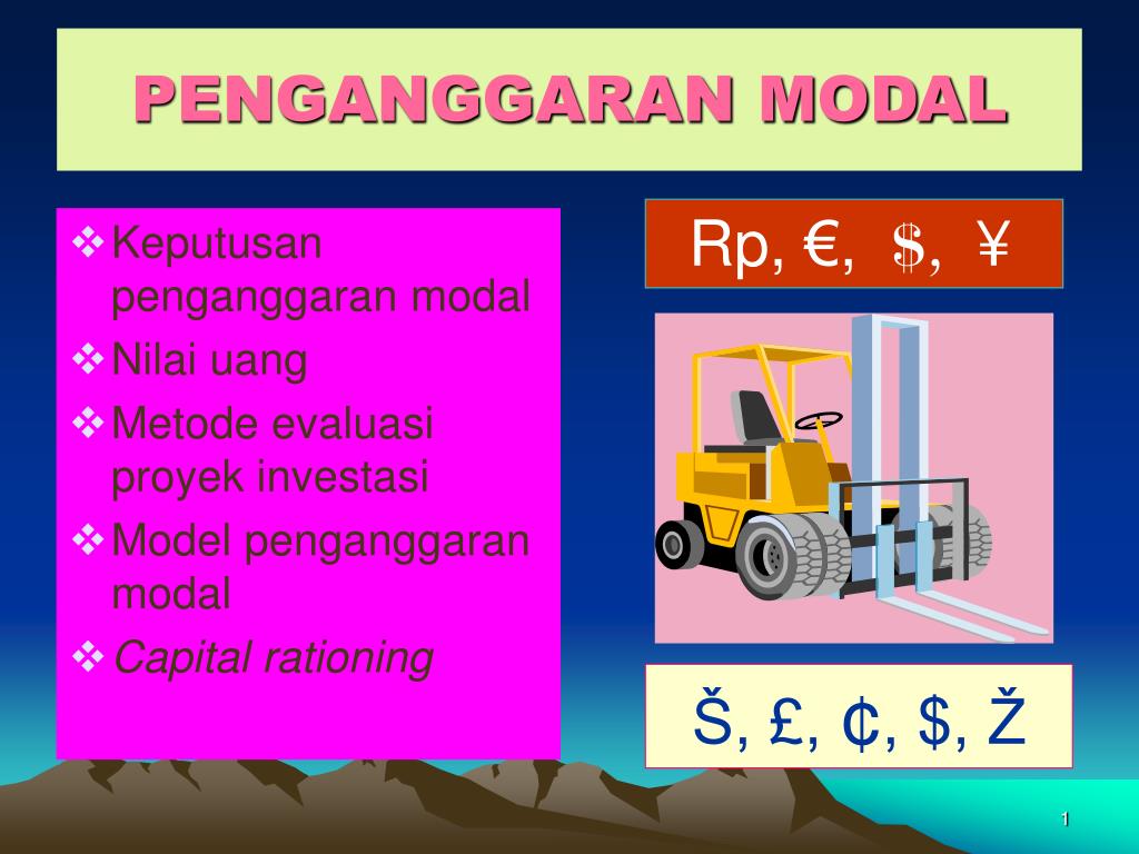PPT - PENGANGGARAN MODAL PowerPoint Presentation, free download - ID ...