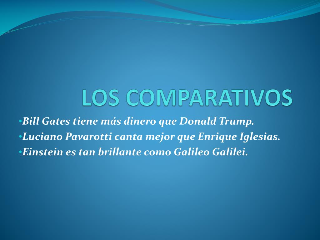 PPT - LOS COMPARATIVOS PowerPoint Presentation, free download - ID:4581184