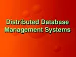 PPT - Distributed Database Management Systems PowerPoint Presentation ...