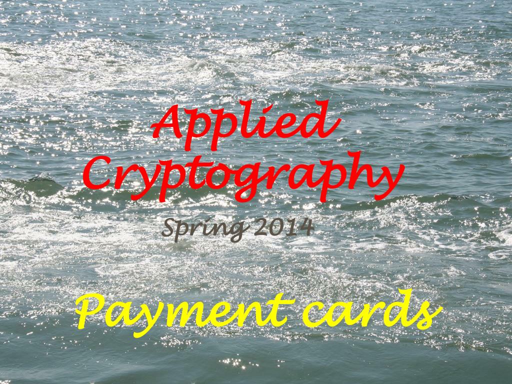 PPT - Applied Cryptography PowerPoint Presentation, free download - ID ...
