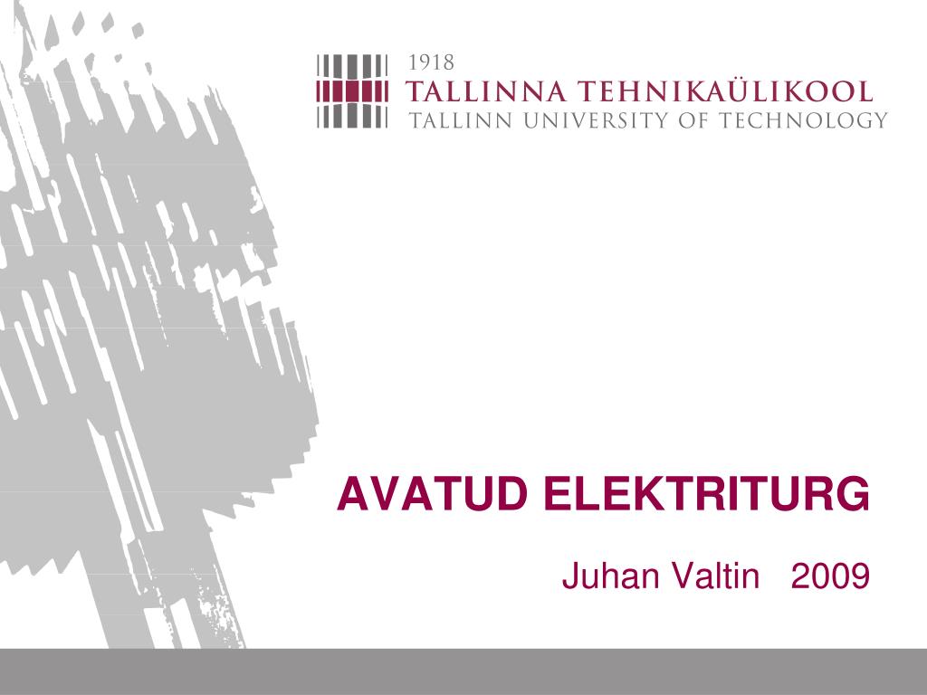 PPT - AVATUD ELEKTRITURG PowerPoint Presentation, free download - ID ...