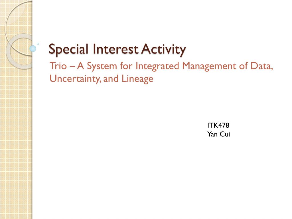 PPT - Special Interest Activity PowerPoint Presentation, free download ...