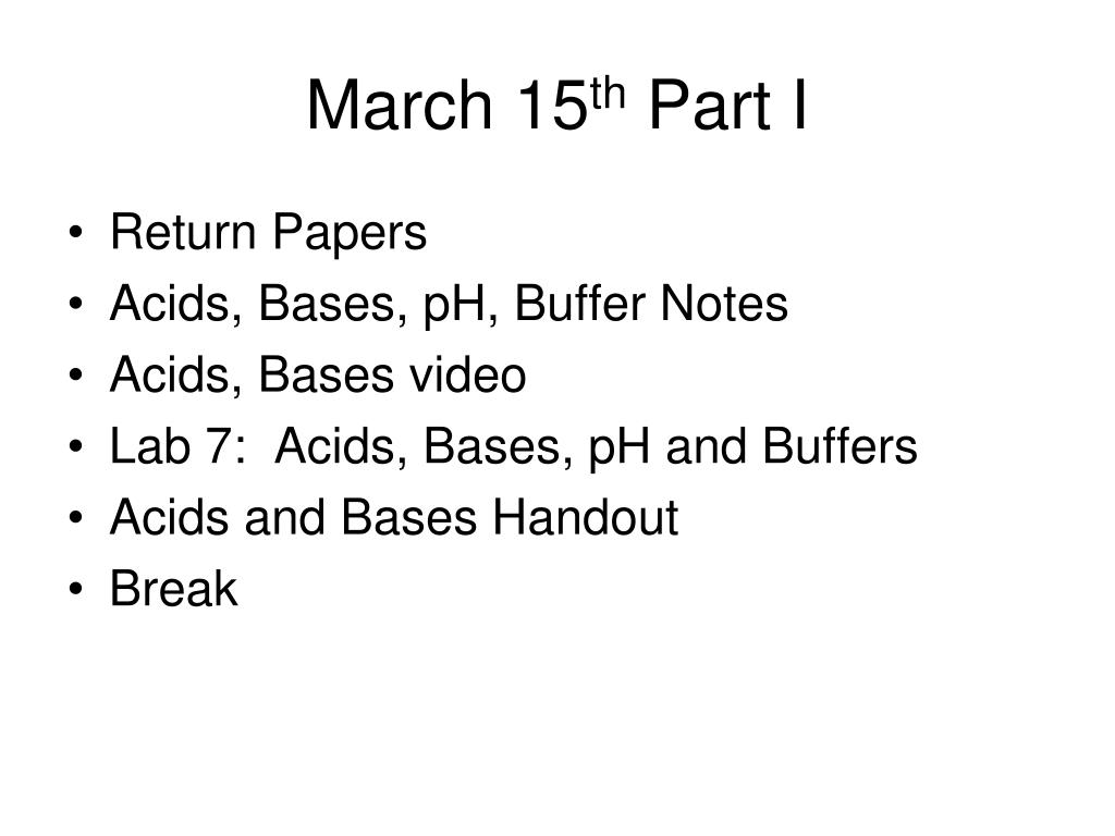 PPT - March 15 th Part I PowerPoint Presentation, free download - ID ...