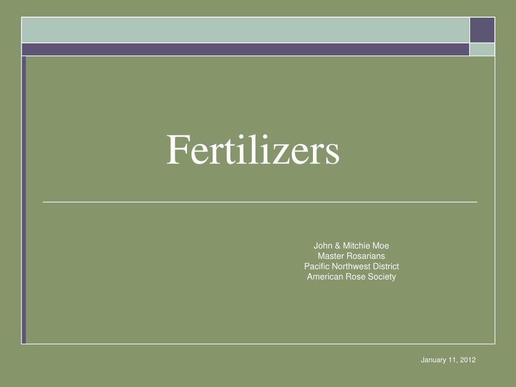 PPT - Fertilizers PowerPoint Presentation, free download - ID:4588030