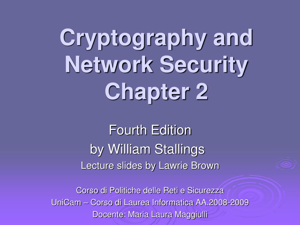PPT - Cryptography and Network Security Chapter 2 PowerPoint Presentation - ID:4588418
