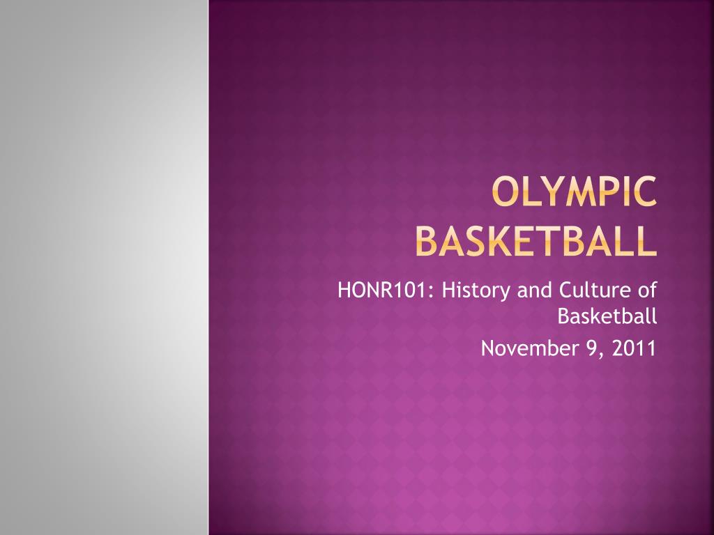 PPT - Olympic basketball PowerPoint Presentation, free download - ID ...