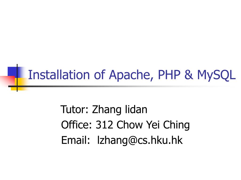 PPT - Installation of Apache, PHP & MySQL PowerPoint Presentation - ID ...