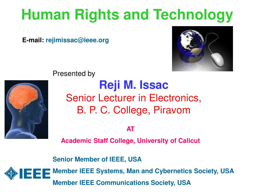 PPT - Human Rights and Technology PowerPoint Presentation, free ...