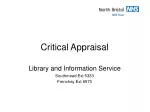 PPT - Critical Appraisal PowerPoint Presentation, free download - ID ...