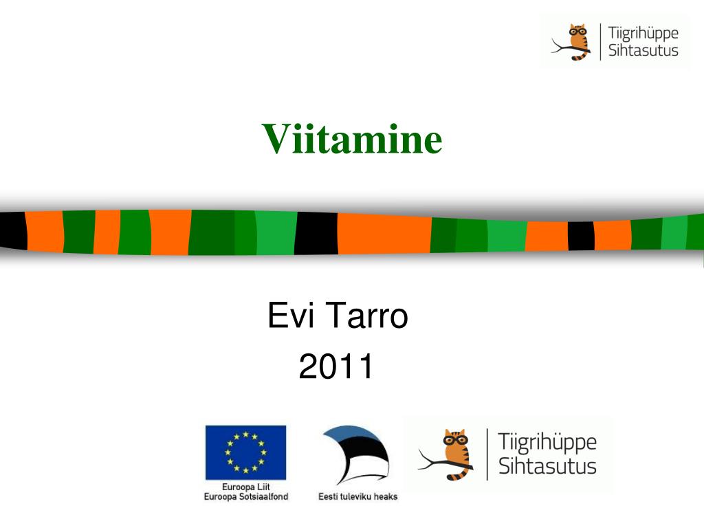 PPT - Viitamine PowerPoint Presentation, free download - ID:4594368