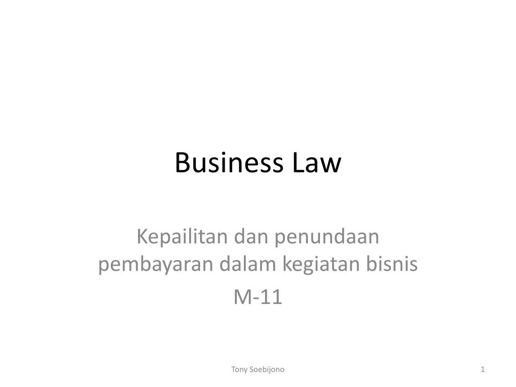 PPT - Business Law PowerPoint Presentation, free download - ID:4597789