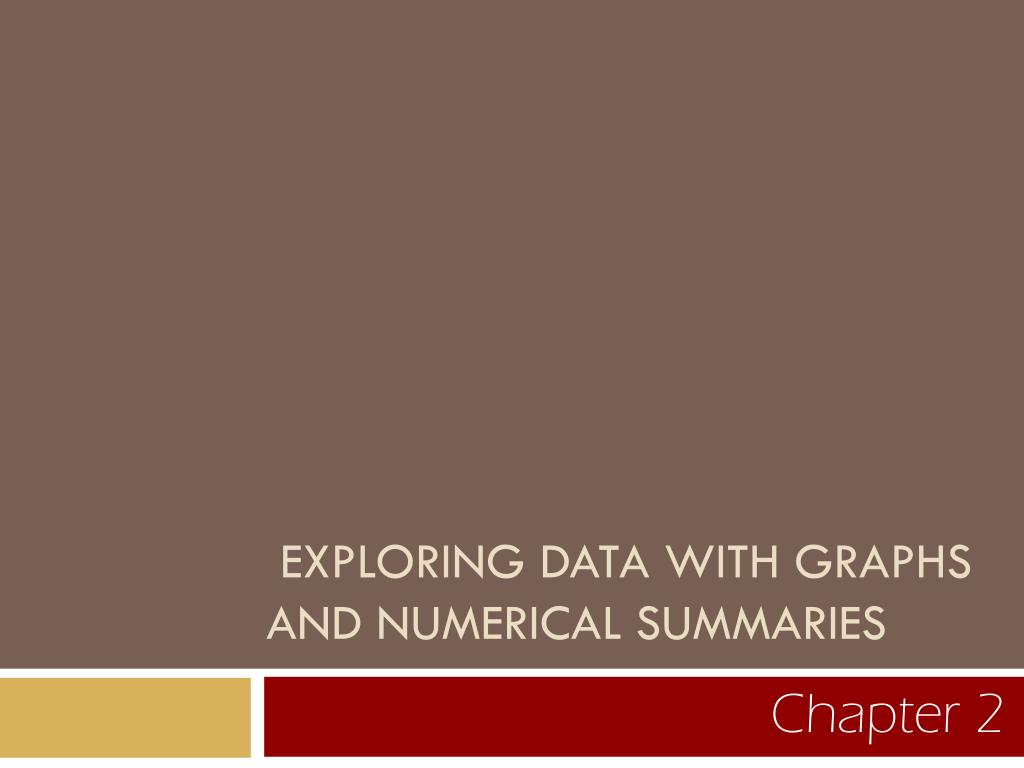 PPT - EXPLORING DATA WITH GRAPHS AND NUMERICAL SUMMARIES PowerPoint Presentation - ID:4599807