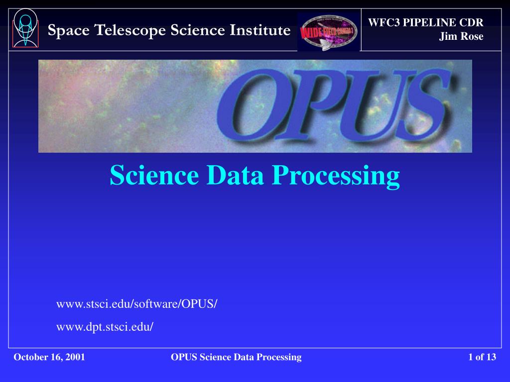 PPT - Science Data Processing PowerPoint Presentation, free download ...