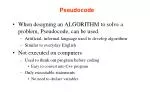 PPT - Algorithms, Flowchart and Pseudocode PowerPoint Presentation ...