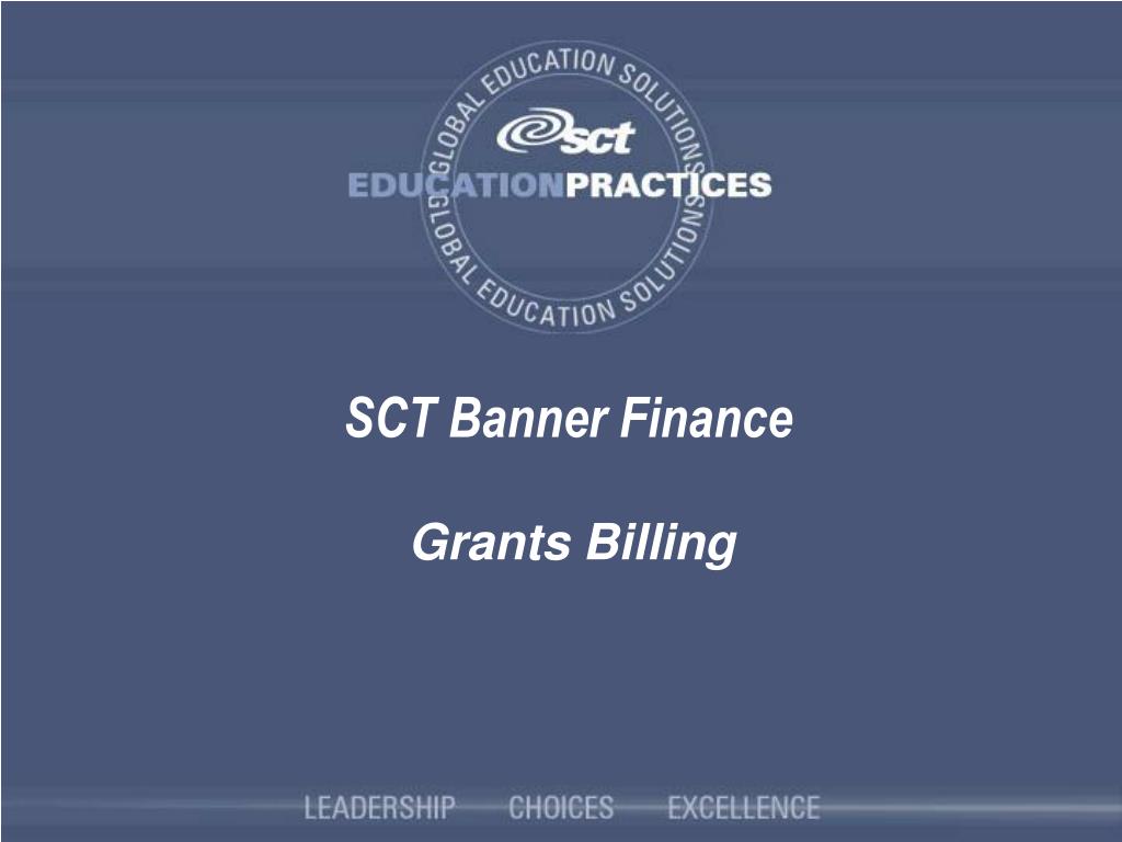 PPT - SCT Banner Finance PowerPoint Presentation, free download - ID ...