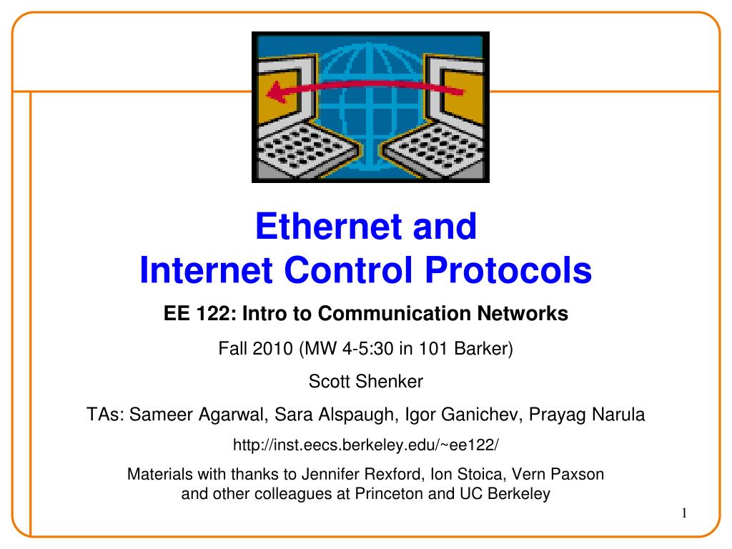 PPT - Ethernet and Internet Control Protocols PowerPoint Presentation ...