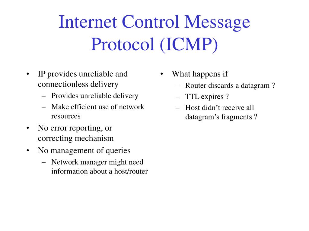 PPT - Internet Control Message Protocol (ICMP) PowerPoint Presentation - ID:4606874