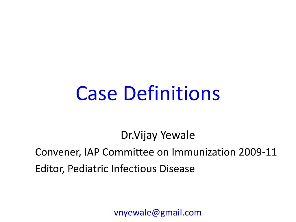 PPT - Case Definitions PowerPoint Presentation, free download - ID:4608277