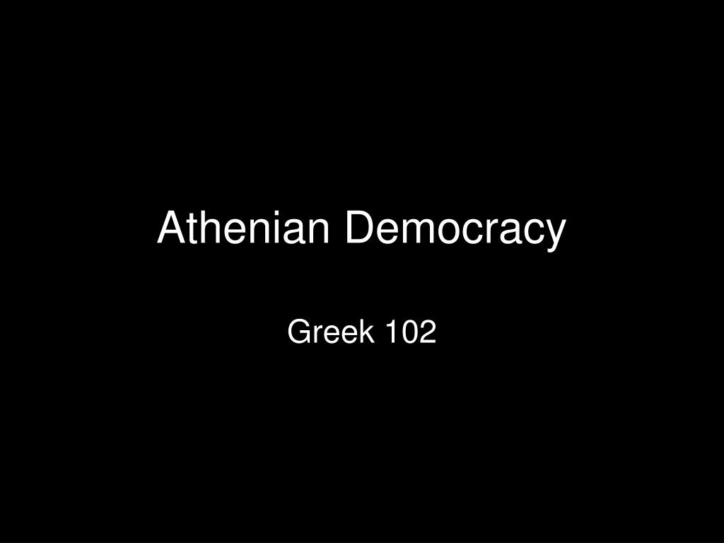 PPT - Athenian Democracy PowerPoint Presentation, free download - ID ...