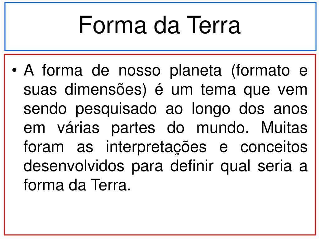 PPT - Forma da Terra PowerPoint Presentation, free download - ID:4610960