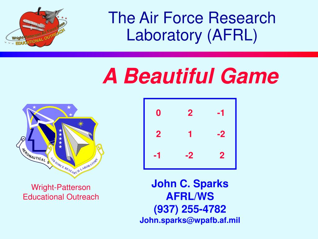 PPT - The Air Force Research Laboratory (AFRL) PowerPoint Presentation ...